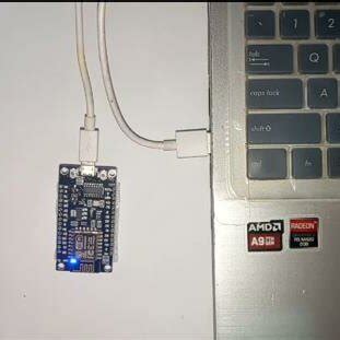 Nodemcu Connected By USB To A Laptop B Enter The Coding In The Arduino Download Scientific