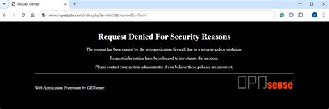 How To Configure WAF On OPNsense Using NGINX NAXSI Zenarmor