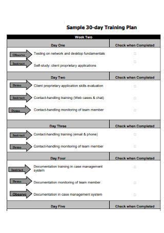 30 Sample Training Plan Templates In Pdf Ms Word With Training