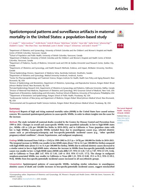 Pdf Spatiotemporal Patterns And Surveillance Artifacts In Maternal