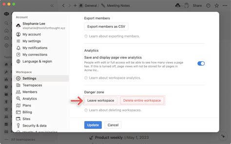 Delete A Workspace Notion Help Center