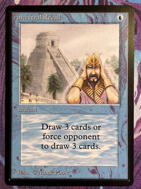 Ancestral Recall Beta Bootleg Mage