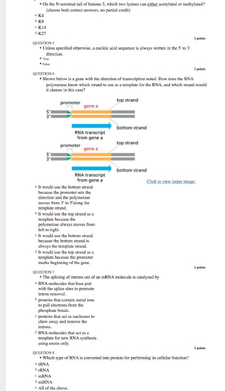 Solved • On The N Terminal Tail Of Histone 3 Which Two
