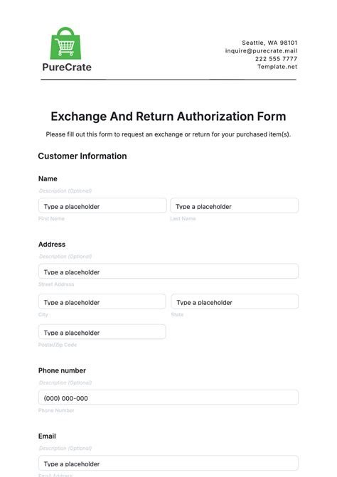 Free Return Authorization Form Template To Edit Online Free Return Authorization Form Template To Edit Online