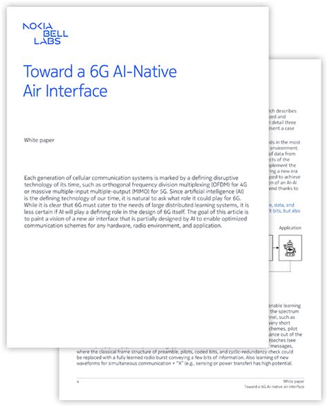 Toward A 6g Ai Native Air Interface Nokia Bell Labs