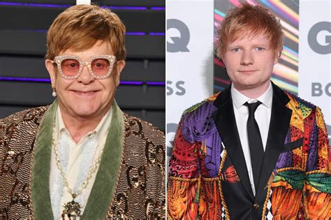 Ed Sheeran Dons Sparkly Elton John Outfit
