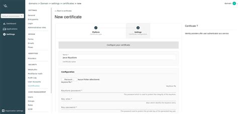 Certificates Gravitee Documentation