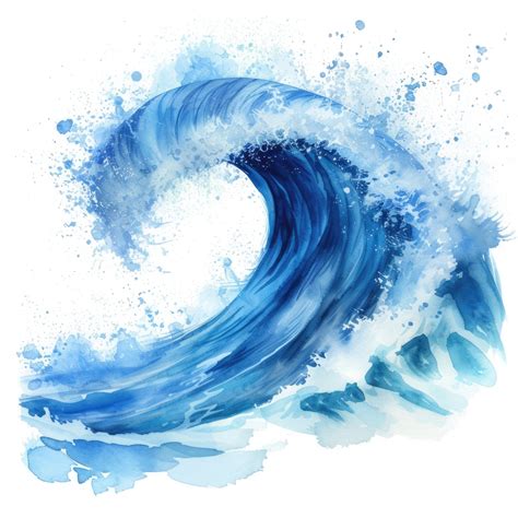 Wave Clipart Ocean Waves Watercolor Clippers Nautical Sea Clipart