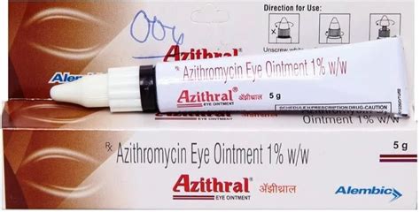 Azithral Azithromycin 1 Eye Ointment Packaging Size 5 Gm At ₹ 300