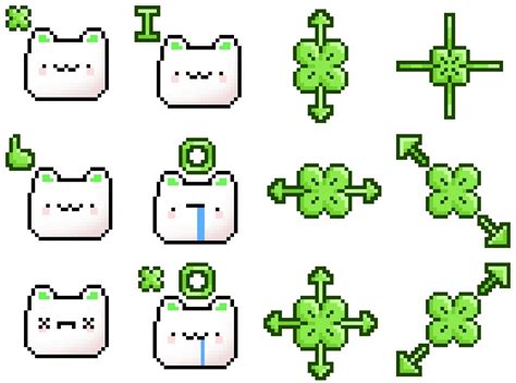 유나 와사비 작가 아트머그 깔끔하고 귀여운 커스텀 커서 도트 구독뱃지