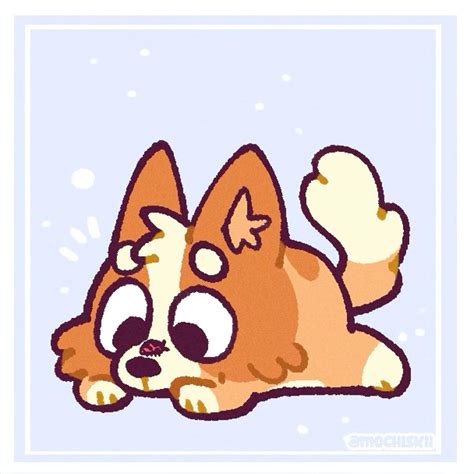Cute Cartoon Cat Laying Down Bluey Chilli Fanart Bluey Fanart Pfp