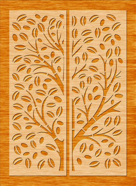 Tree Panels Wall Panels Room Decor Tree Patterns Laser Etsy