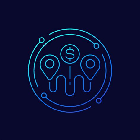 Delivery Cost Line Icon Vector 14337149 Vector Art At Vecteezy