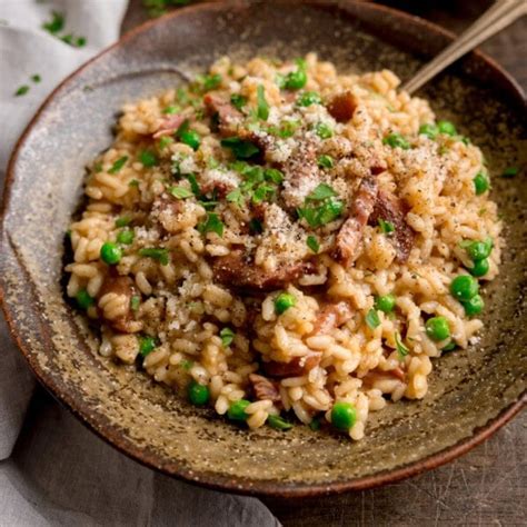 Ham And Pea Risotto {easy Baked Version}