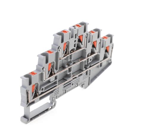 1000v Pt25 Din Rail Mounted Push In Connection Screwless Terminal