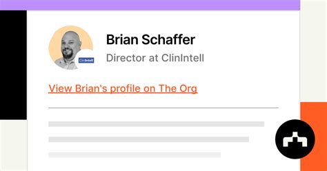 Brian Schaffer Director At Clinintell The Org