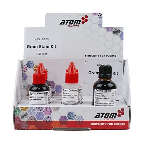 Gram Stain Kit Gram Fuchsin Counterstain 100 Tests Trafalgar Scientific