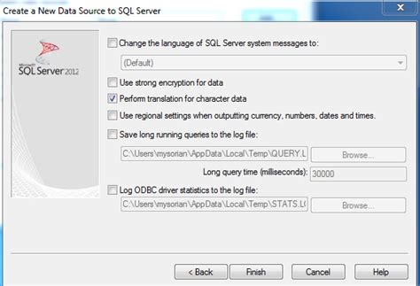 Hodentekmsss How Do You Create A Odbc Dsn To Sql Server 2012