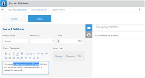 Editing Records Kintone Help