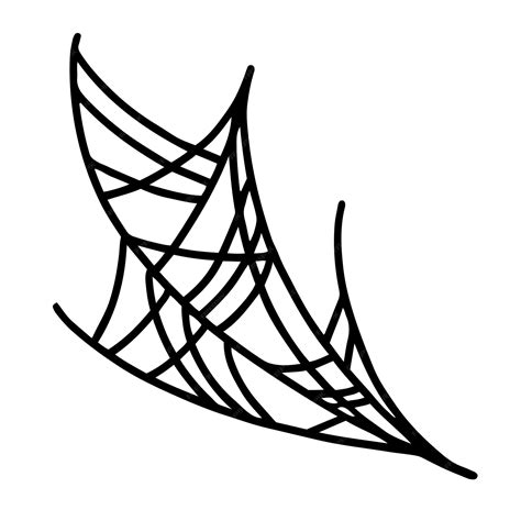 Premium Vector Outline Design Of Corner Cobweb In Doodle Style