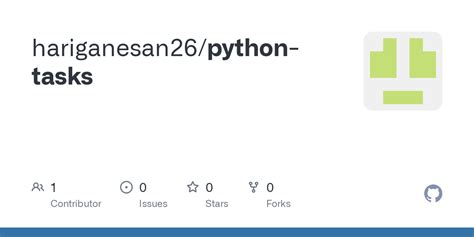 github hariganesan26 python tasks