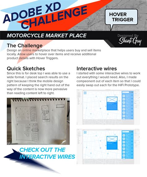 Adobe Xd Creative Challenge Hover Trigger On Behance