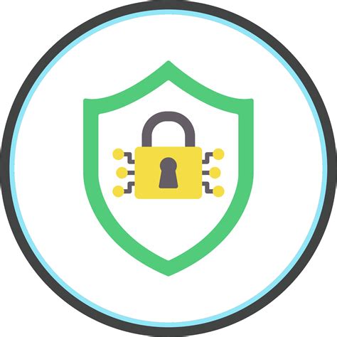 Cyber Security Flat Circle Icon 38835178 Vector Art At Vecteezy