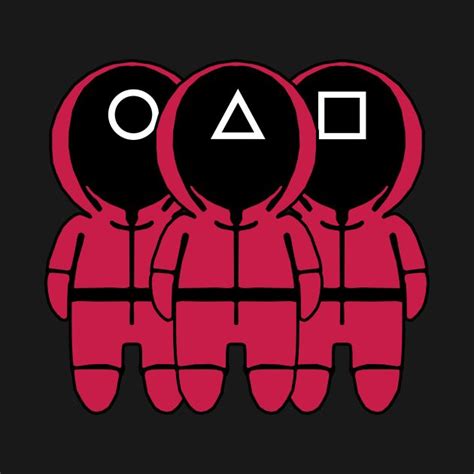 Check Out This Awesome Red Square 2c Circle And Triangle Squid Game 28netflix 29 Design On
