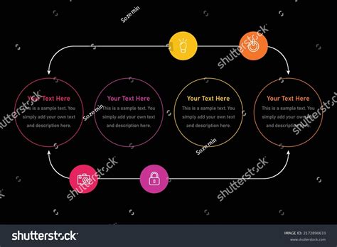 Flowchart Infographics Scheme Workflow Diagram Stock Vector Royalty Free