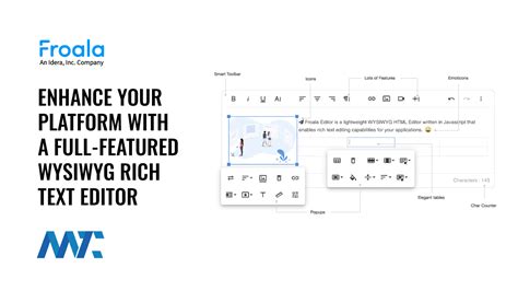 froala enhance your platform with a full featured wysiwyg rich text