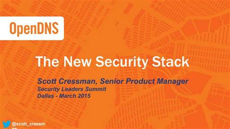 The New Security Stack Ppt