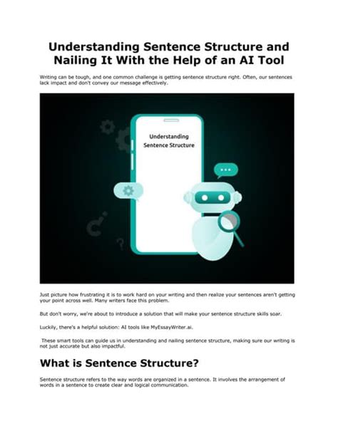 Understanding Sentence Structure With The Help Of An Ai Toolpdf