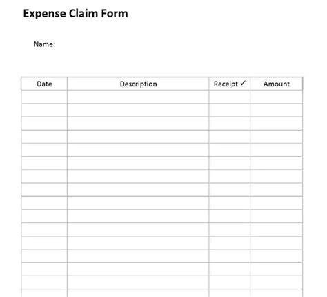 Sample Expense Claim Form Templates PDF WORD EXCEL Excel Templates