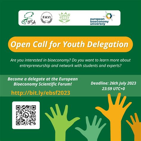 Open Call For IFSA Delegates European Bioeconomy Scientific Forum IFSA