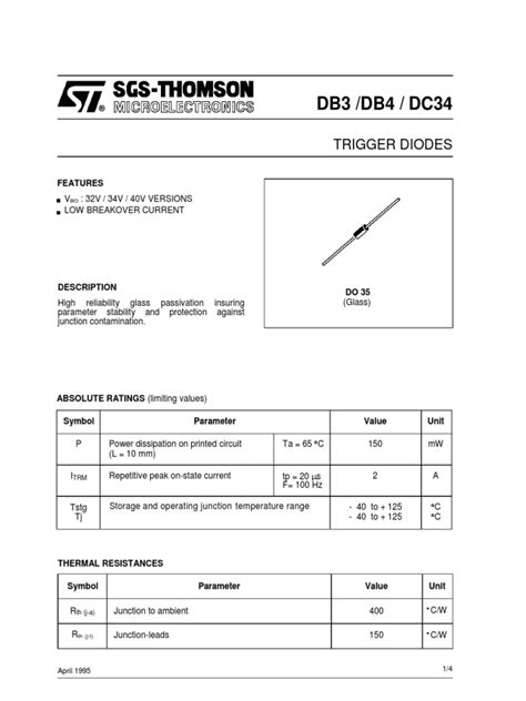 Datasheet Diac License Electrical Engineering