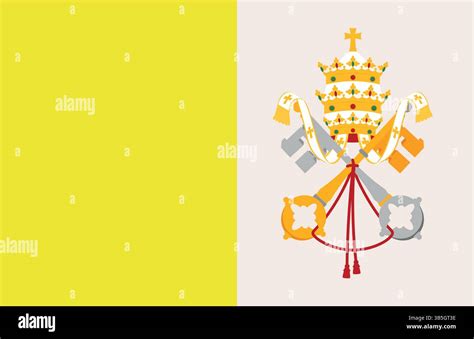 Papal Coat Of Arms Keys Of Heaven Vatican Flag Symbol Identity Icon