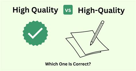 High Quality Or High Quality Which One Is Correct