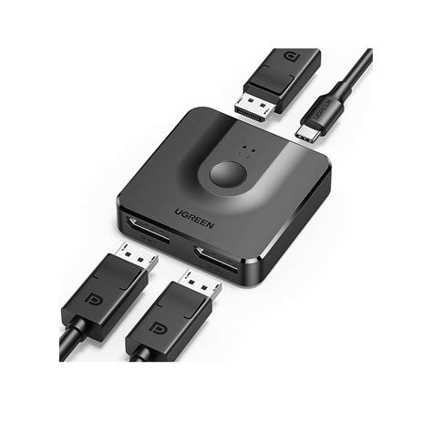 Ugreen 2 In 1 Displayport Bidirectional Signal Splitter Switch With Us Jg Superstore