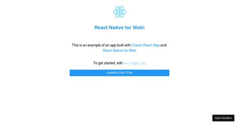 React Native With Manifestjson Forked Codesandbox