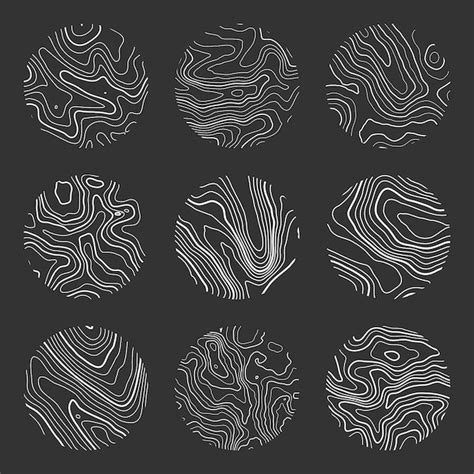 Premium Vector Topographic Map With Contour Lines Geographic Terrain