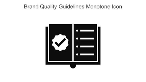Brand Quality Guidelines Monotone Icon In Powerpoint Pptx Png And Editable Eps Format Ppt Sample