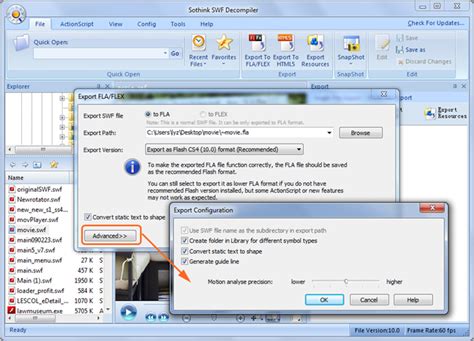 Sothink Swf Decompiler Convert Swf To Flaflex Swf To Html5