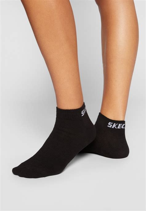 Skechers Basic Sneaker Ventilation 8 Pack Socks Black Uk