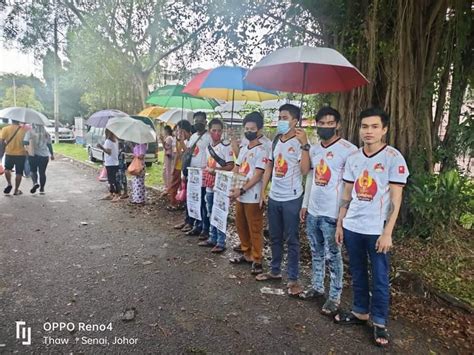 မလေးရှားနိုင်ငံ ဂျိူဟိုးစီနိုင်းမြို့တွင် ၂၂၂၂၂ ပြည်သူ့ထောက်ပို့အဖွဲ့က စစ်ဘေးသင့်ပြည်သူများအတွက