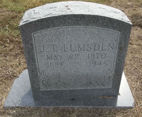 James Thomas Lumsden 1870 1946 Find A Grave Memorial