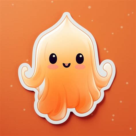 Ghost Sticker Premium Ai Generated Image