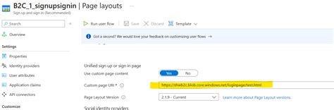 azure b2c user flow can you use existing ui microsoft qanda