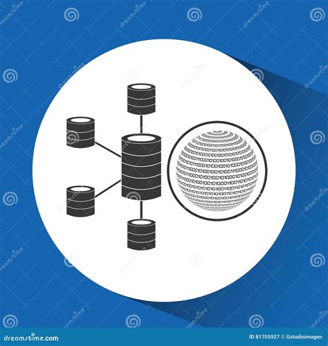 Globe Binary Concept Data Center Server Stock Vector Illustration Of Exploring Computer 81705927