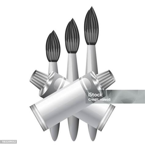 흰색 배경에 격리 된 회색 페인트 아이콘입니다 화가의 상징 가사 집안일에 대한 스톡 벡터 아트 및 기타 이미지 가사 집안일 개념 교육 Istock