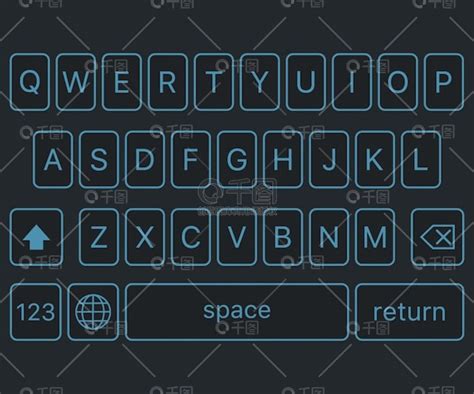 按钮背景 现代智能手机键盘，字母按钮。 模板免费下载 Ai格式 626像素 编号64213126 千图网